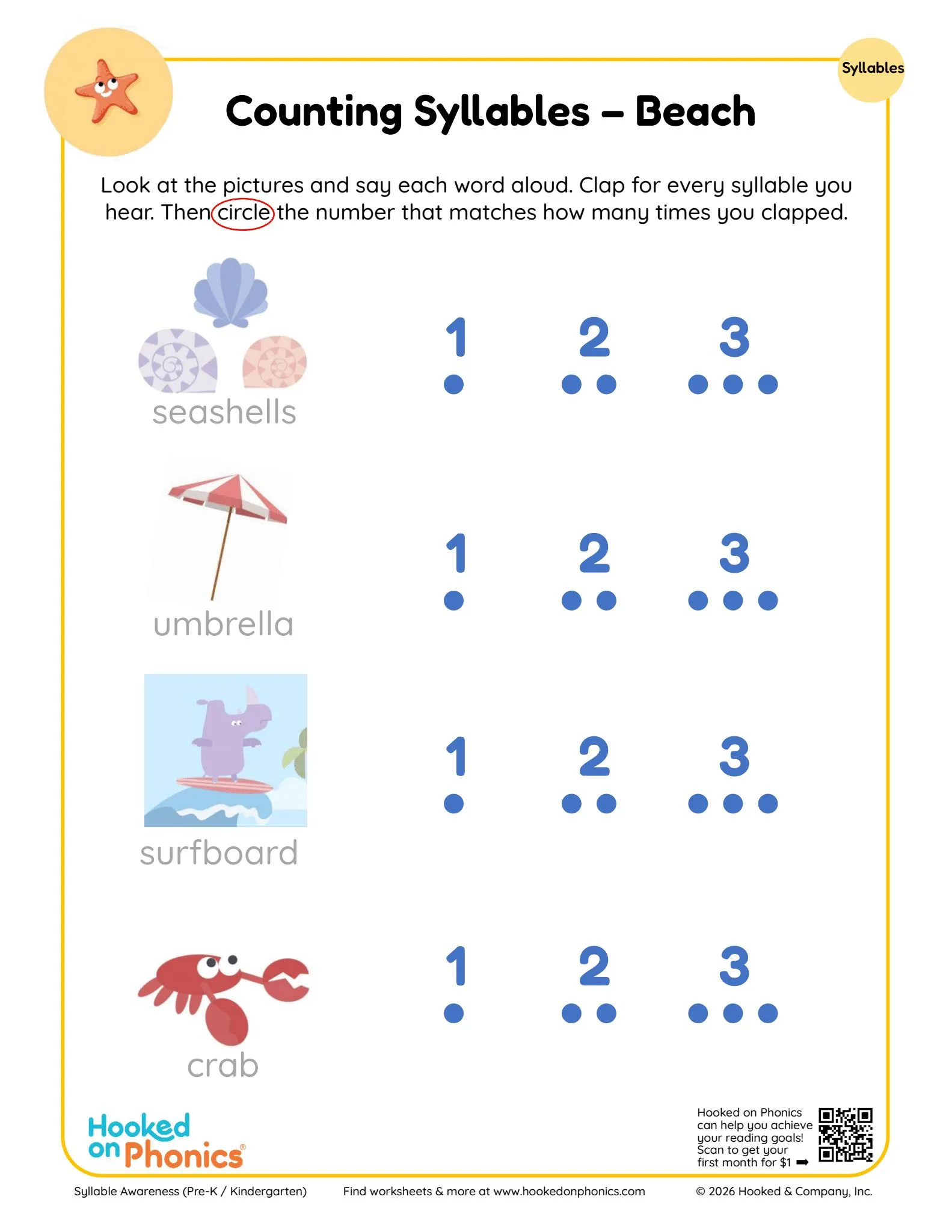 Preschool Summer Worksheets | Hooked on Phonics